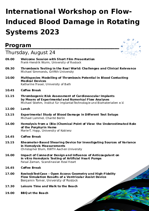 Home - Blood Damage Workshop - Universität Rostock